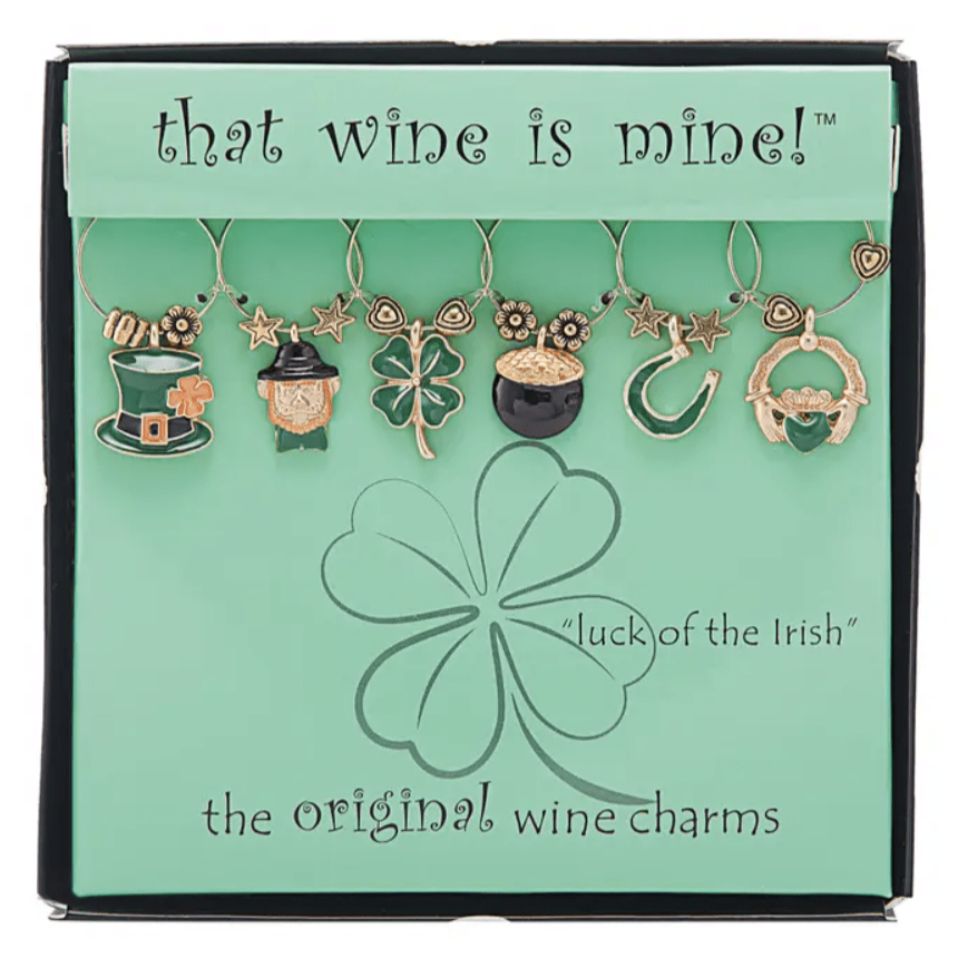 Irish-Themed Wine Charms | Set of 6