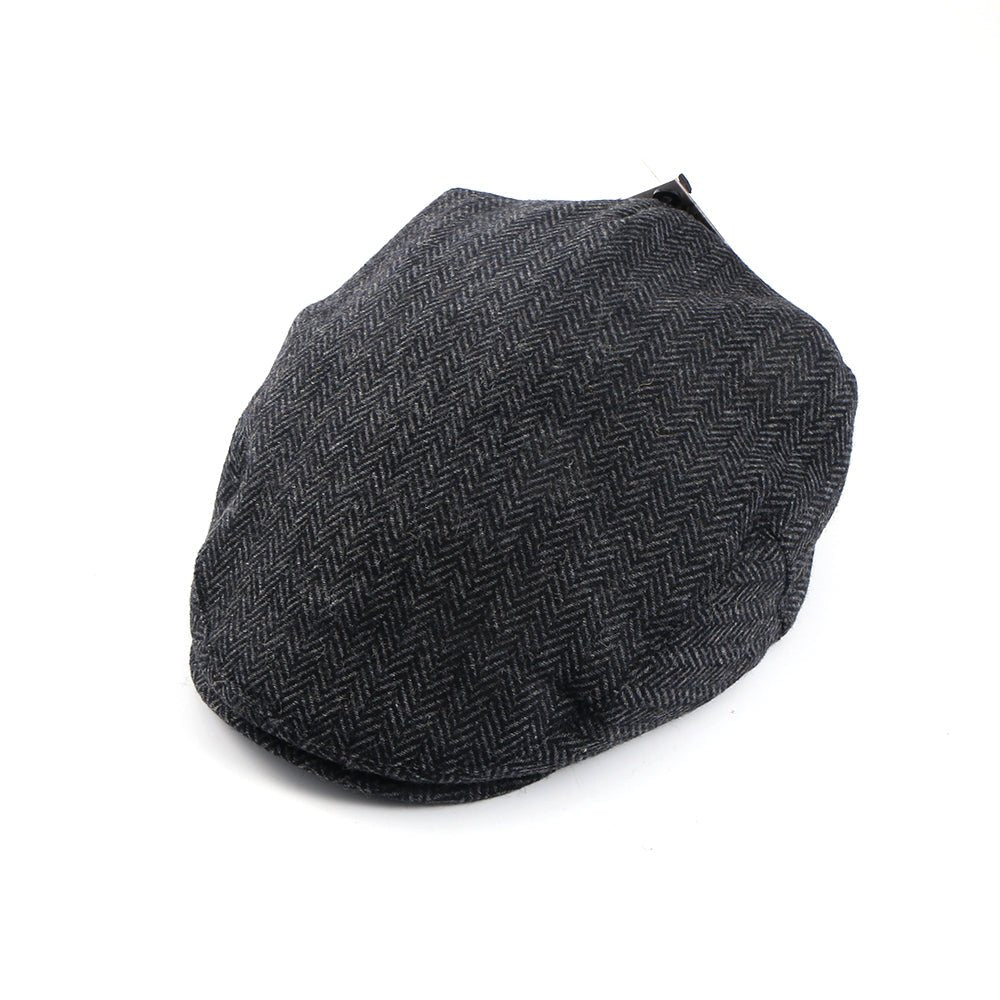 Grey Herringbone Tweed Flat Cap | Celtic Ore Irish Cap – The Celtic ...