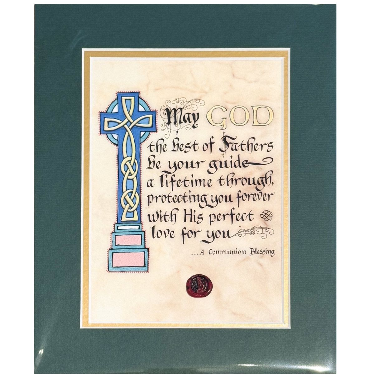 Communion Blessing Print | Irish Manuscript Art – The Celtic Gift Store