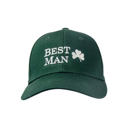 Best Man Hat | Embroidered Shamrock & Adjustable Fit – The Celtic Gift ...