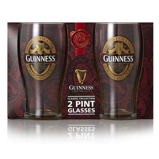 Guinness Pint Glasses | Official Stout Glassware – The Celtic Gift Store