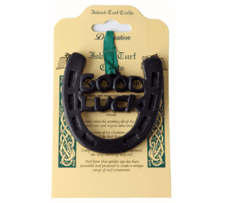 Handmade Irish Turf Ornament | Lucky Horseshoe – The Celtic Gift Store