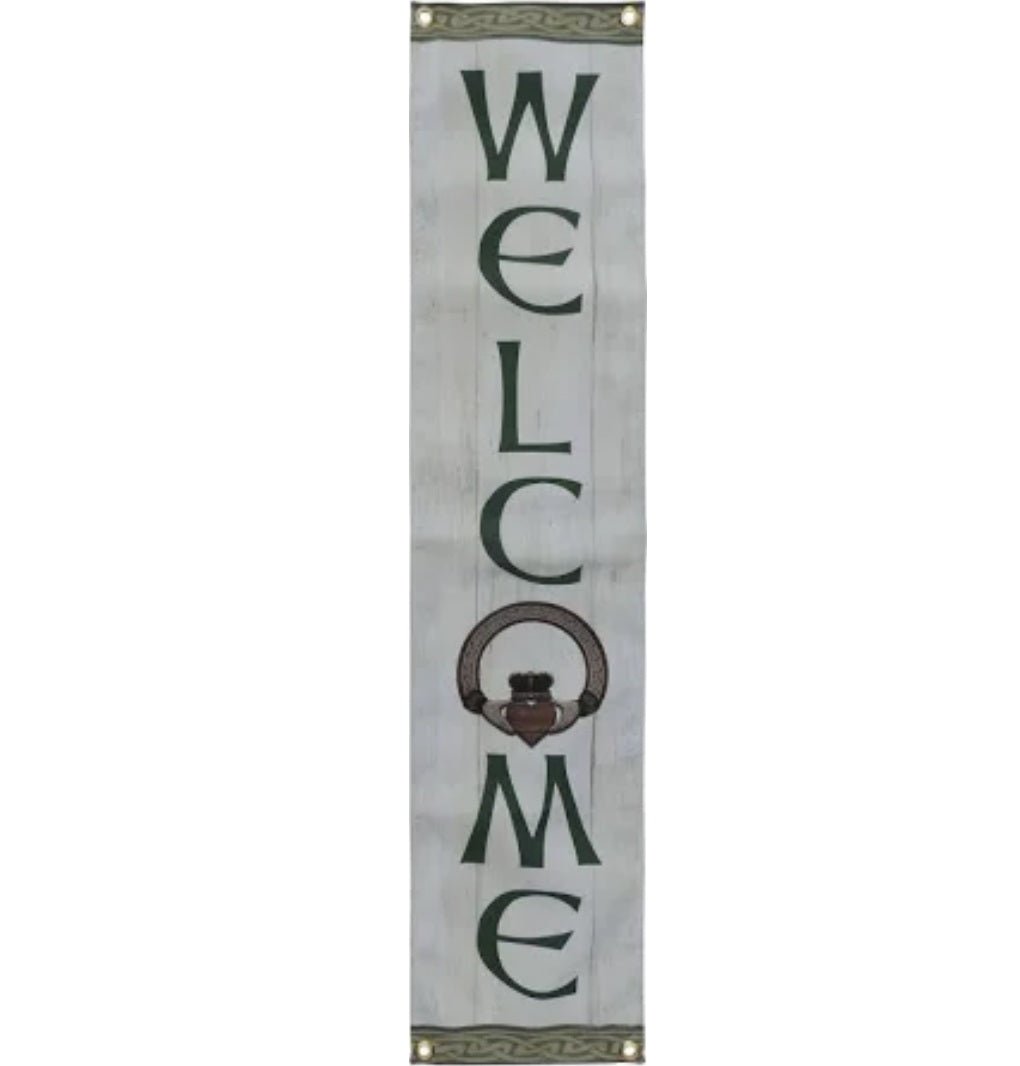 Claddagh Welcome Banner | Irish Entryway Decor – The Celtic Gift Store