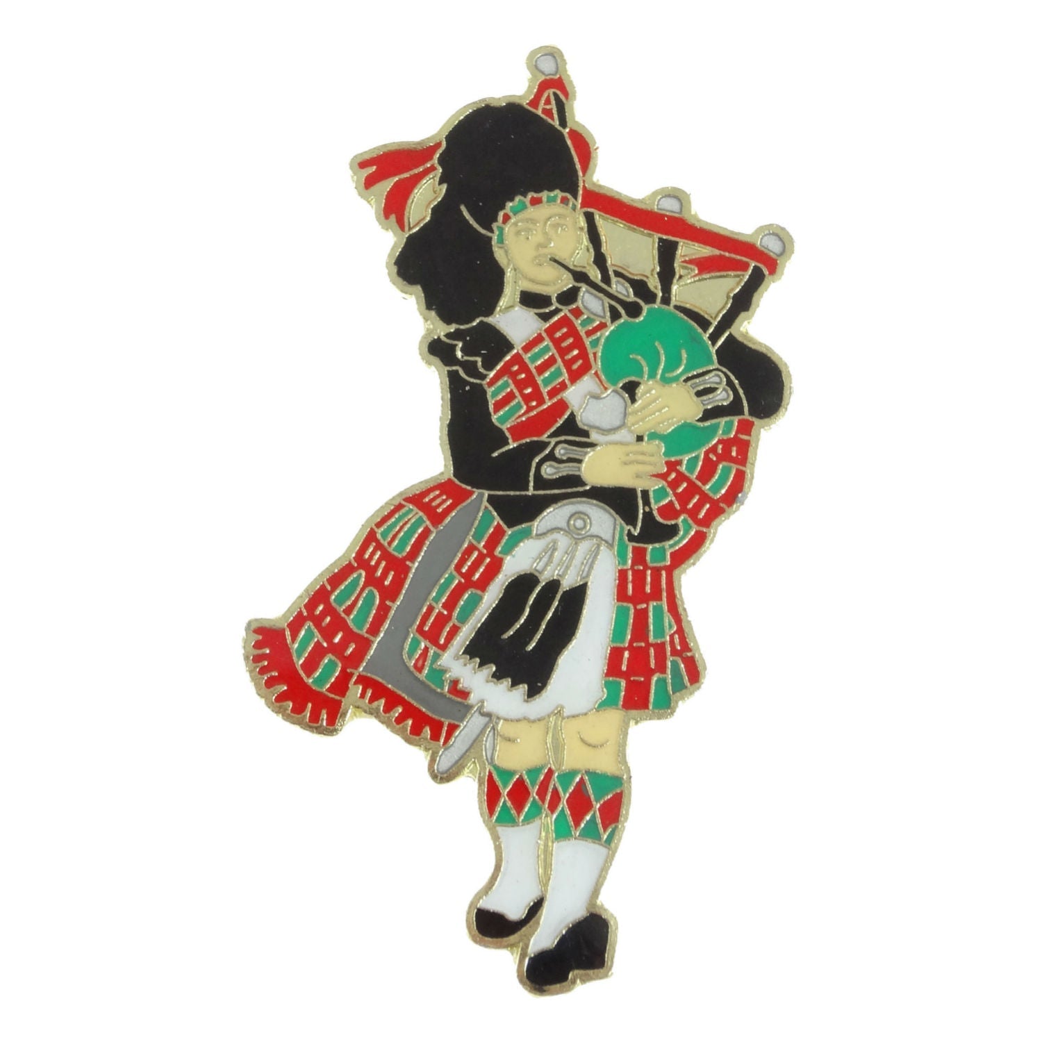 Scottish Piper Fridge Magnet | Enamel Design – The Celtic Gift Store