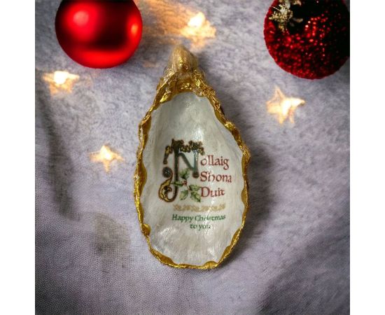 Nollaig Shona Ornament | Irish Gaelic Decor – The Celtic Gift Store