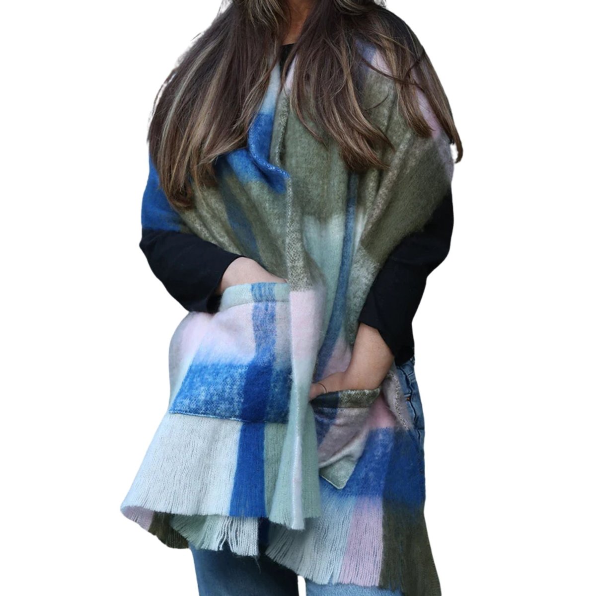 Woolly Pocket Stole | Ladies’ Warm Scarf – The Celtic Gift Store