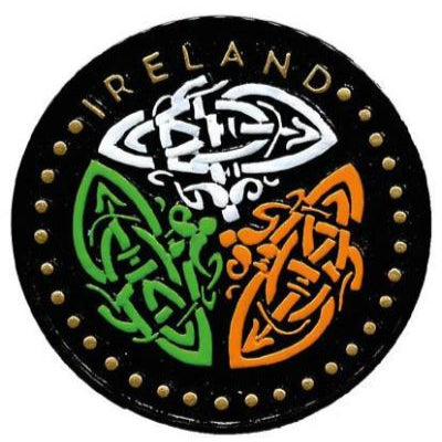 Tricolor Celtic Knot Resin Magnet | Irish Flag Design – The Celtic Gift ...
