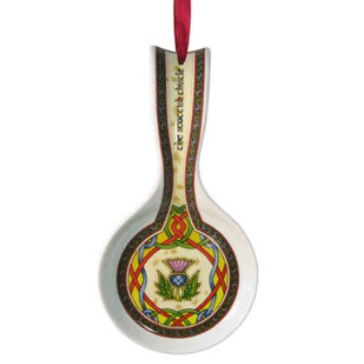 Thistle Spoon Rest | Celtic Manuscript Style – The Celtic Gift Store