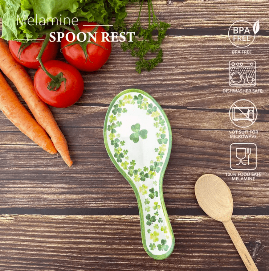 Shamrock Spoon Rest | Irish-Themed Kitchen Accessory – The Celtic Gift ...