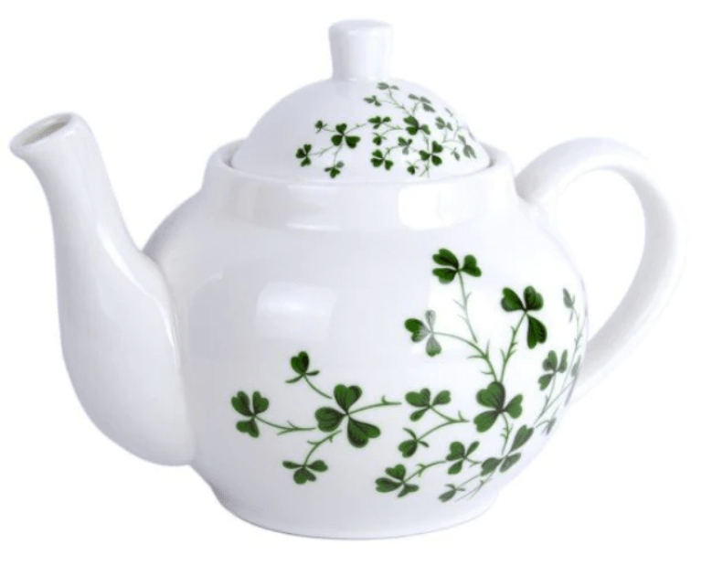 Shamrock Teapot | Shannonbridge Pottery – The Celtic Gift Store