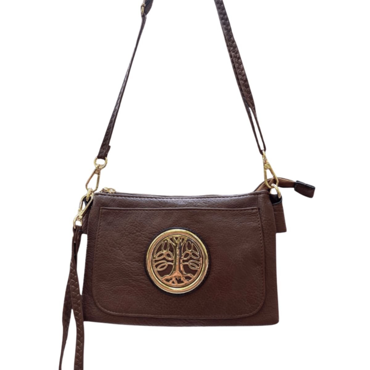 Trinity Knot Slip Pocket Handbag - Stylish Mocha Design – The Celtic ...