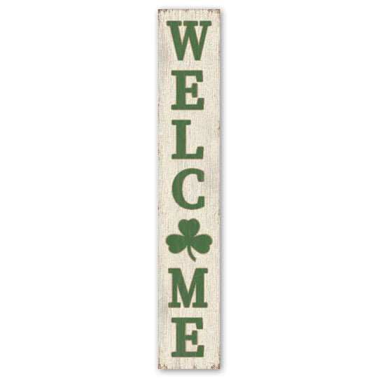 Shamrock Welcome Porch Board | Weatherproof Irish Greeting – The Celtic ...