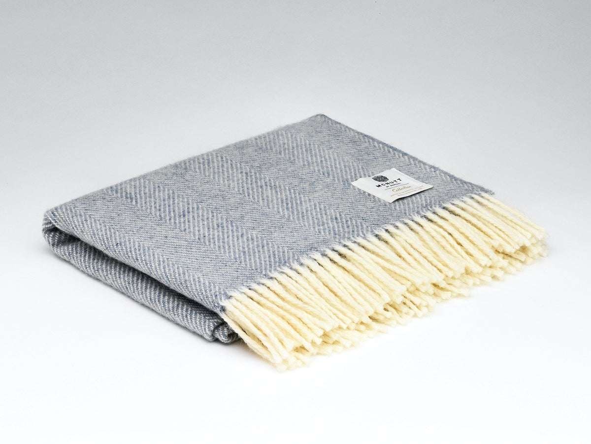Ice Blue Mini McNutt Wool Throw – The Celtic Gift Store